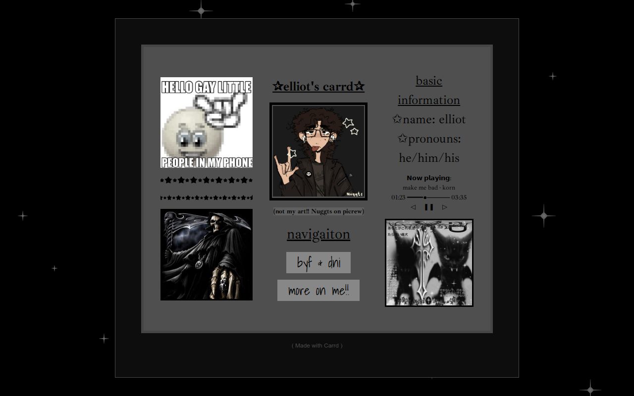 elliot's carrd⋆｡𖦹